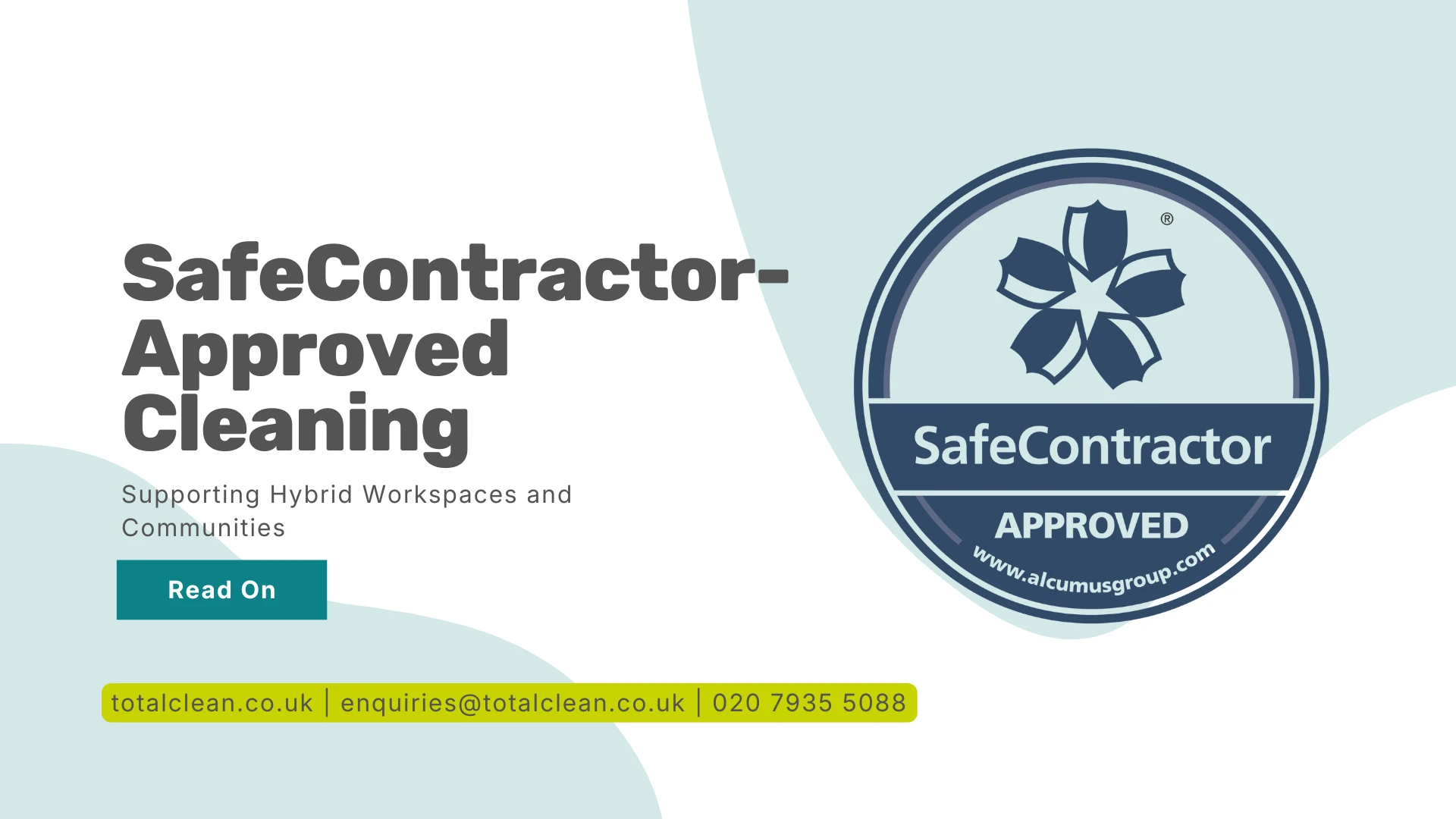 SafeContractor Accreditation: Cleaner Workspaces by Total Clean